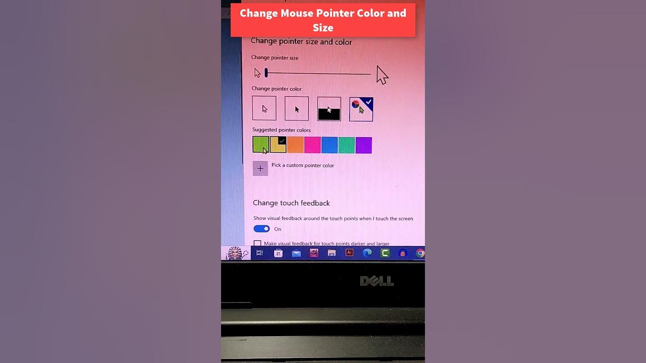 Change Mouse Pointer Color and Size in Windows 10 #computer #viralvideo #tech - YouTube