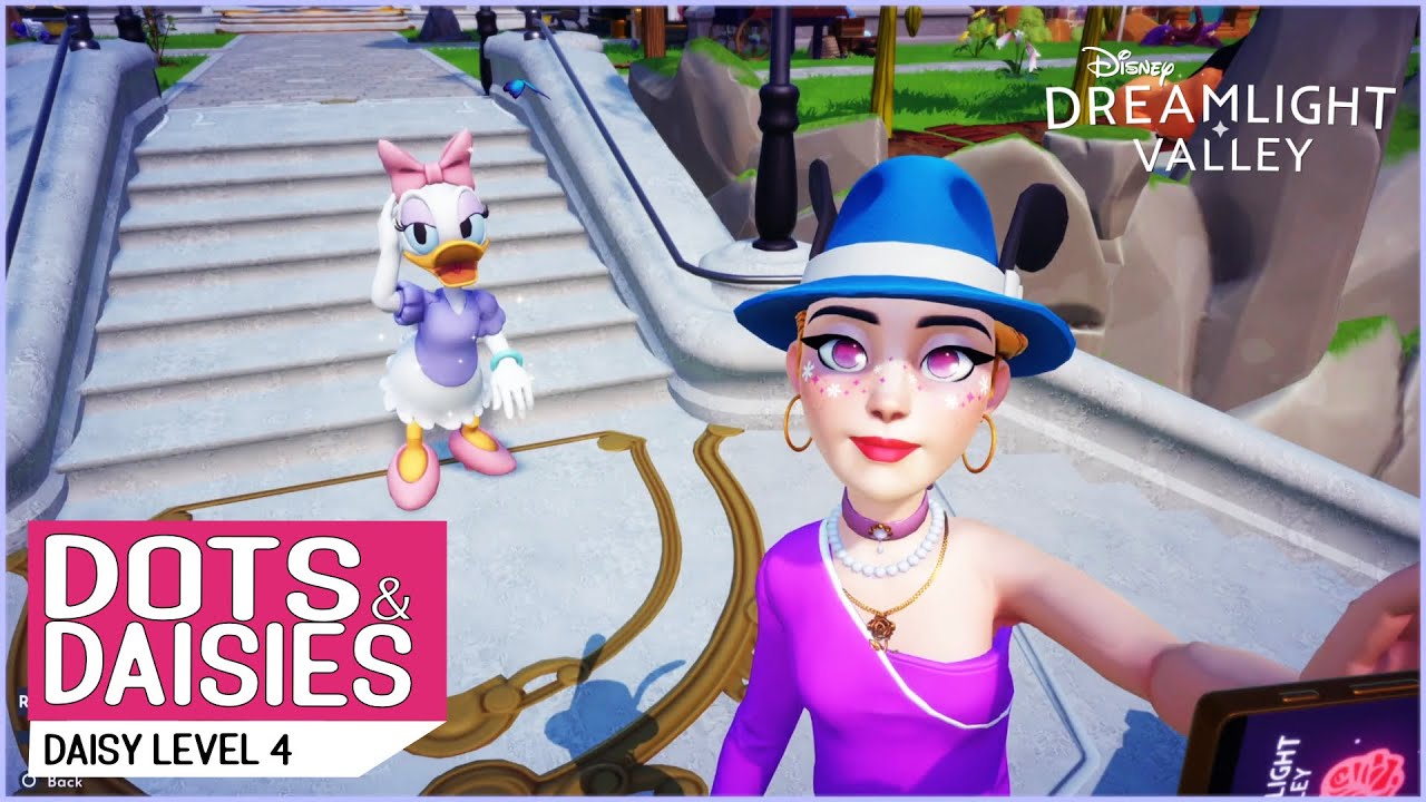 Disney Dreamlight Valley - Dots & Daisies / Daisy Duck level 4 quest - YouTube
