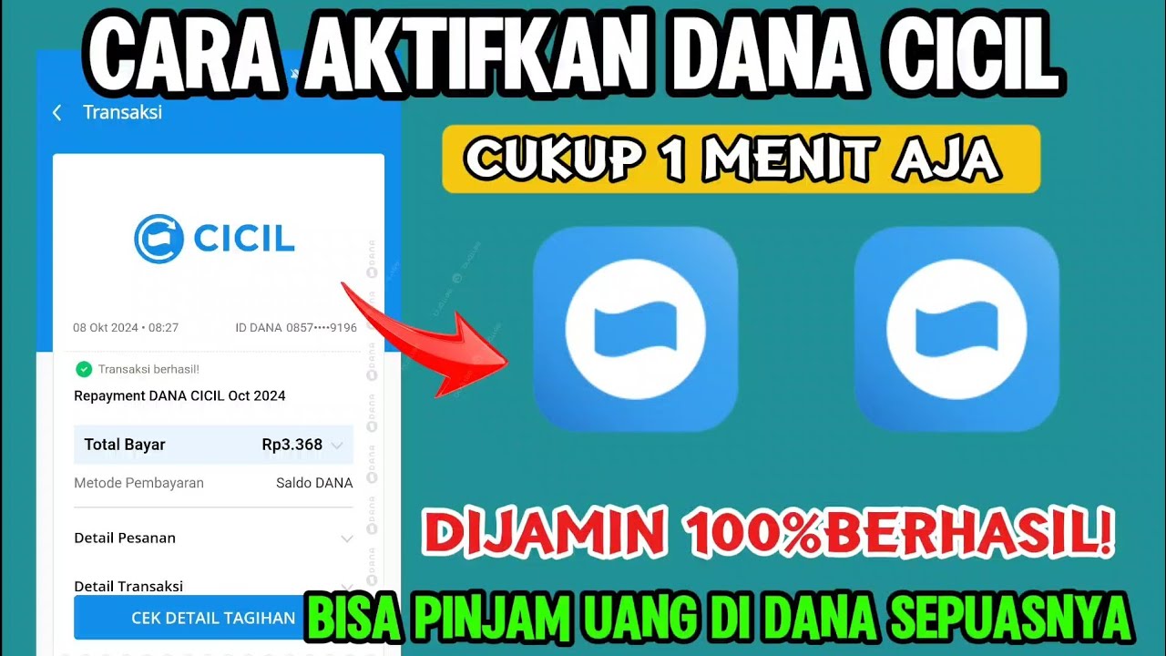 Cara Aktifkan Menu DANA CICIL Di Aplikasi Dana Supaya bisa Pinjam Uang ...