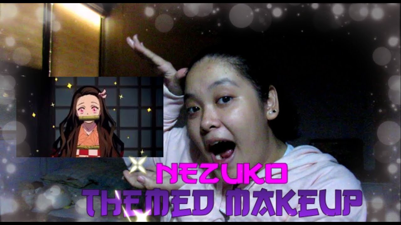 Demon Slayer NEZUKO THEMED MAKEUP || J.H VLOGS - YouTube