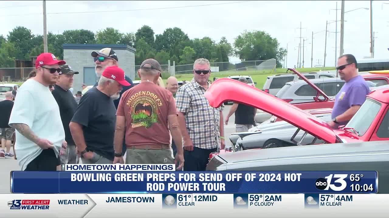 Bowling Green preps for send off of 2024 Hot Rod Power Tour - YouTube
