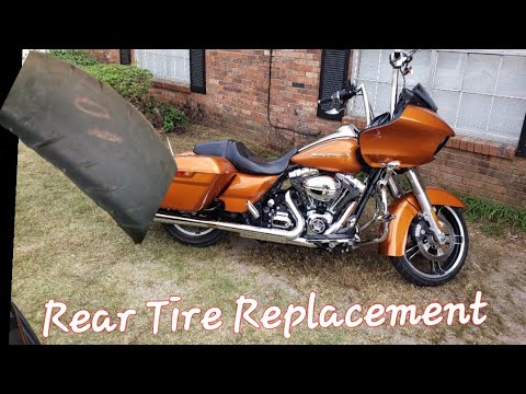 Changing Harley Davidson Road Glide Rear Tire - YouTube
