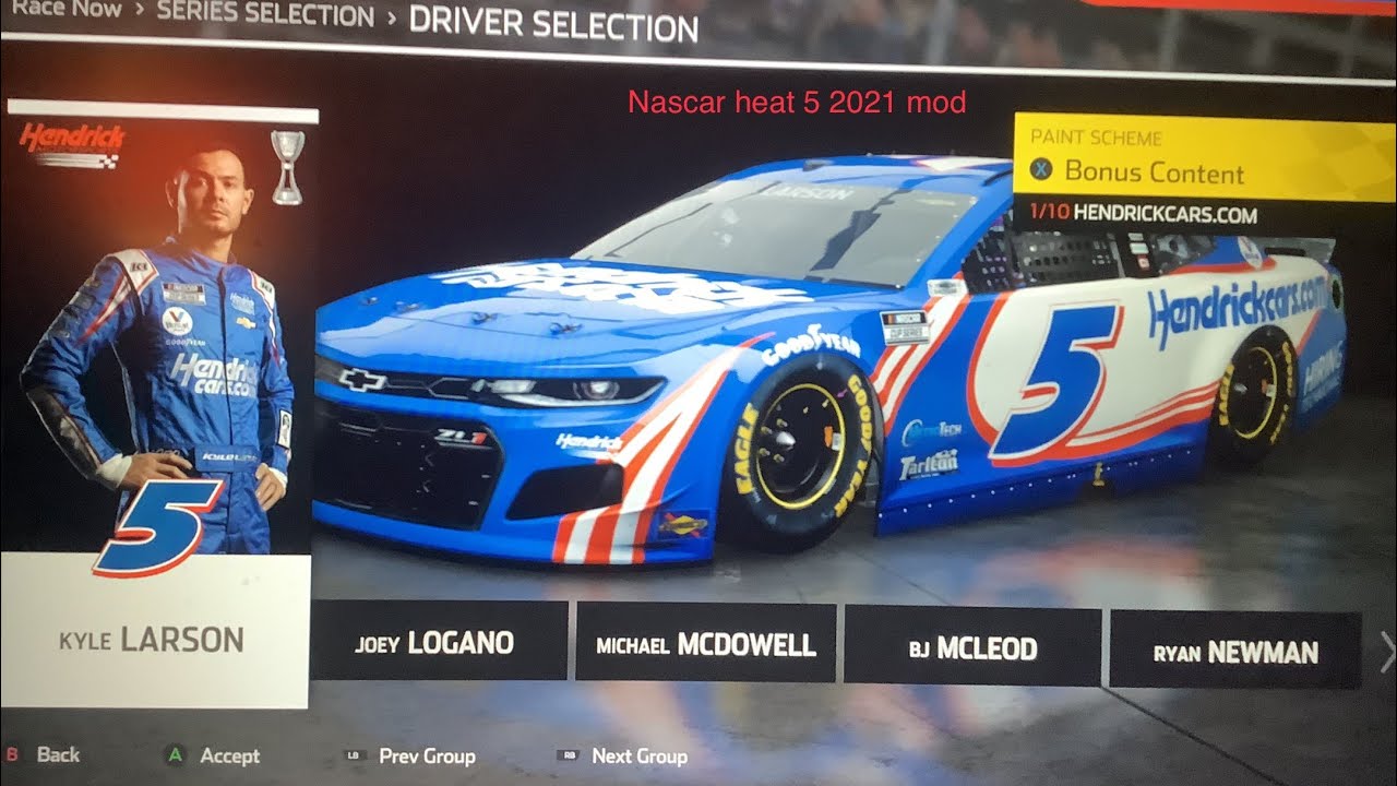 Nascar heat 5 2021 mod - YouTube
