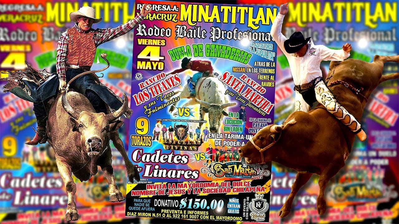 VIDEO SPOT JARIPEO RODEO BAILE FERIA MINATITLAN VER 2018 - YouTube