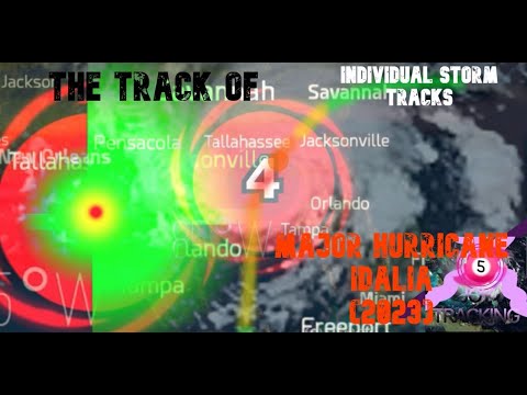 The Track of Major Hurricane Idalia (2023) - YouTube