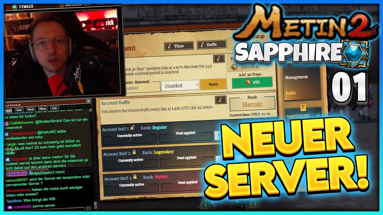 Metin2 Sapphire [01] - NEUER Server - Infos & Twitch-Drops - YouTube