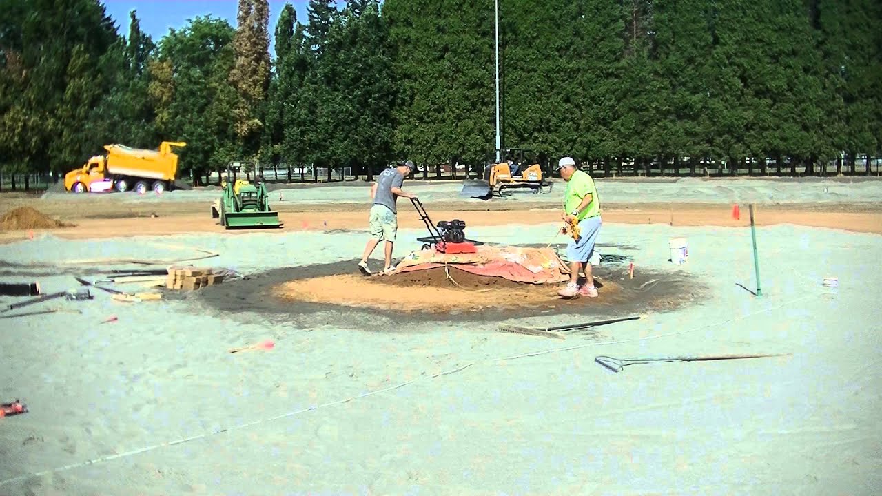 walker stadium mound build - YouTube