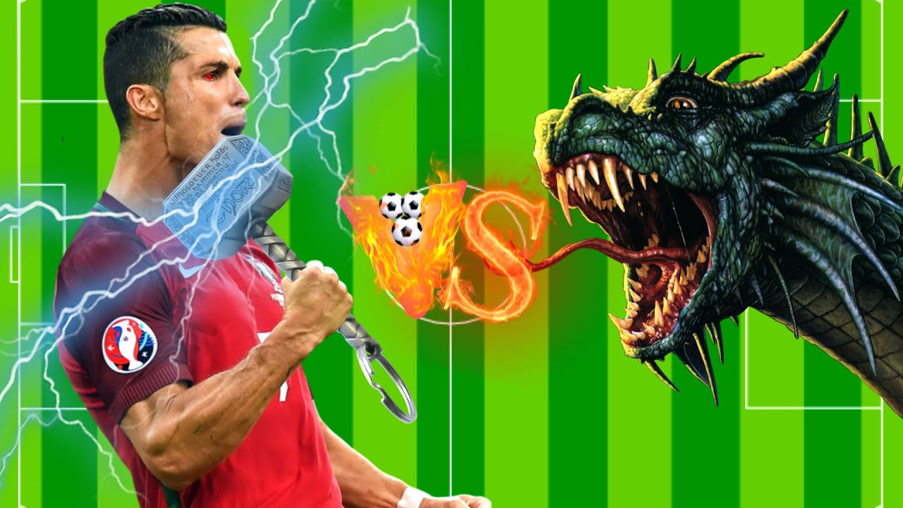cristiano ronaldo vs dragon(funny video)🔥💪 - YouTube