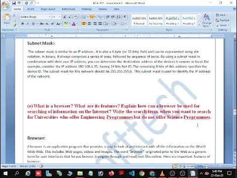 IGNOU BCS-011 || Cover Block 3 Solve Assignment || Computer Basics and ...