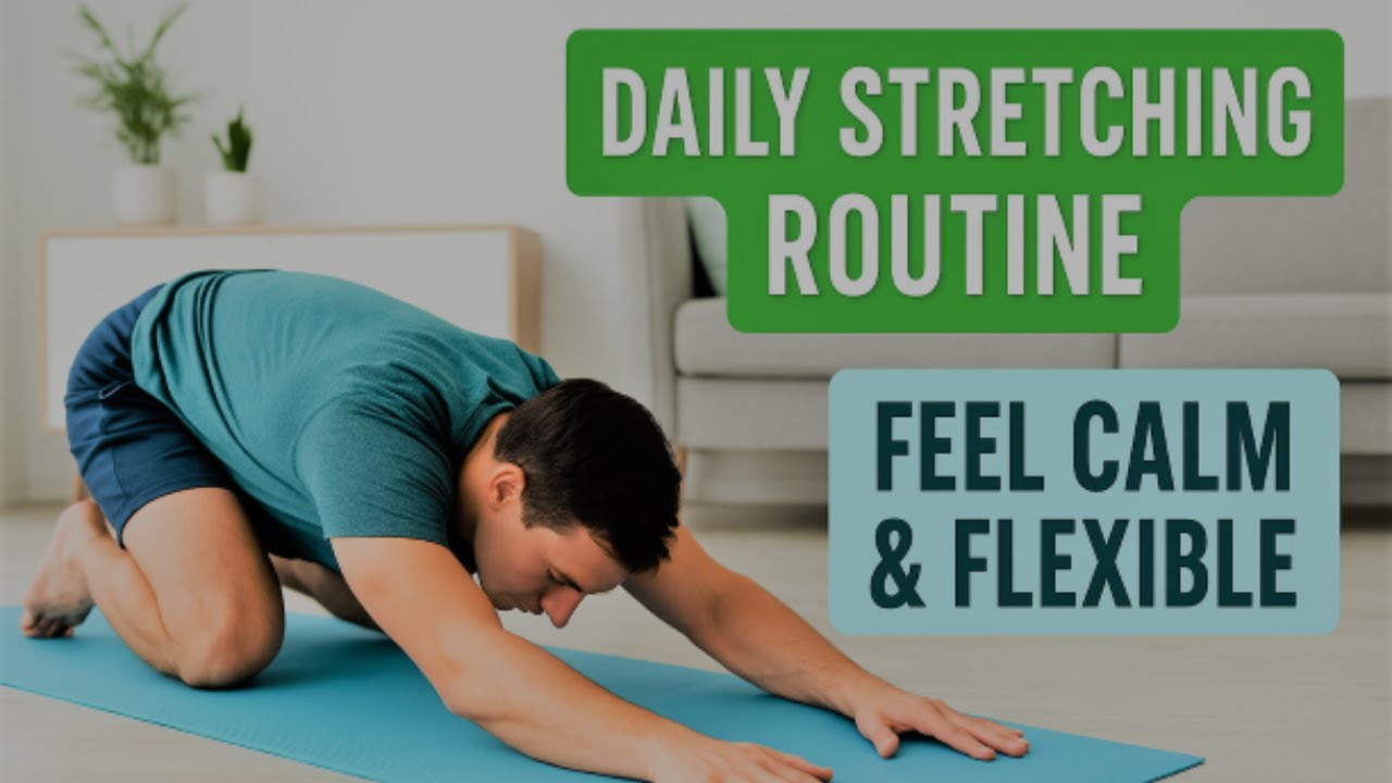 “Daily Stretching Routine | 5-Min Morning Stretches [easy and simple ...