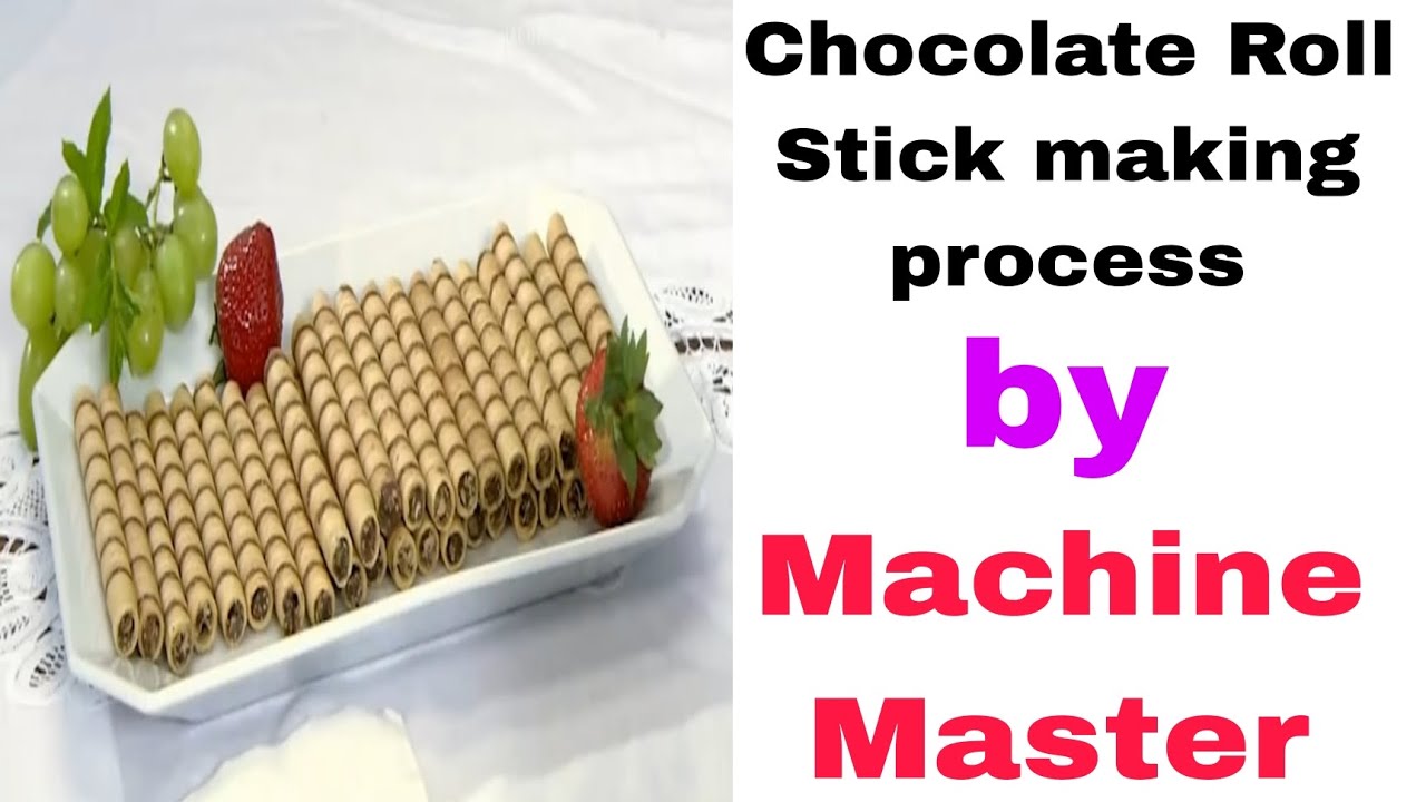 Chocolate Roll Stick making process||Machine Master - YouTube