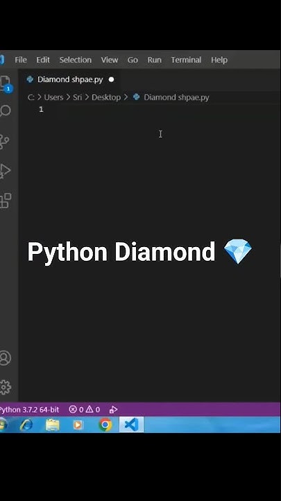 Python Diamond 💎 Shape Python Education Viral Ytshorts Shortsfeed Shorts Youtube
