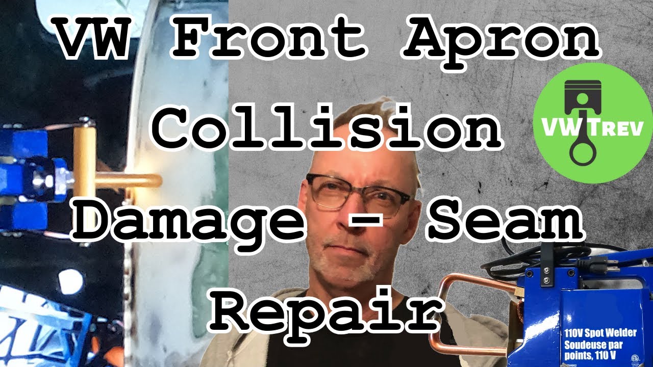 VW Front Apron Collision Damage Seam Repair - YouTube