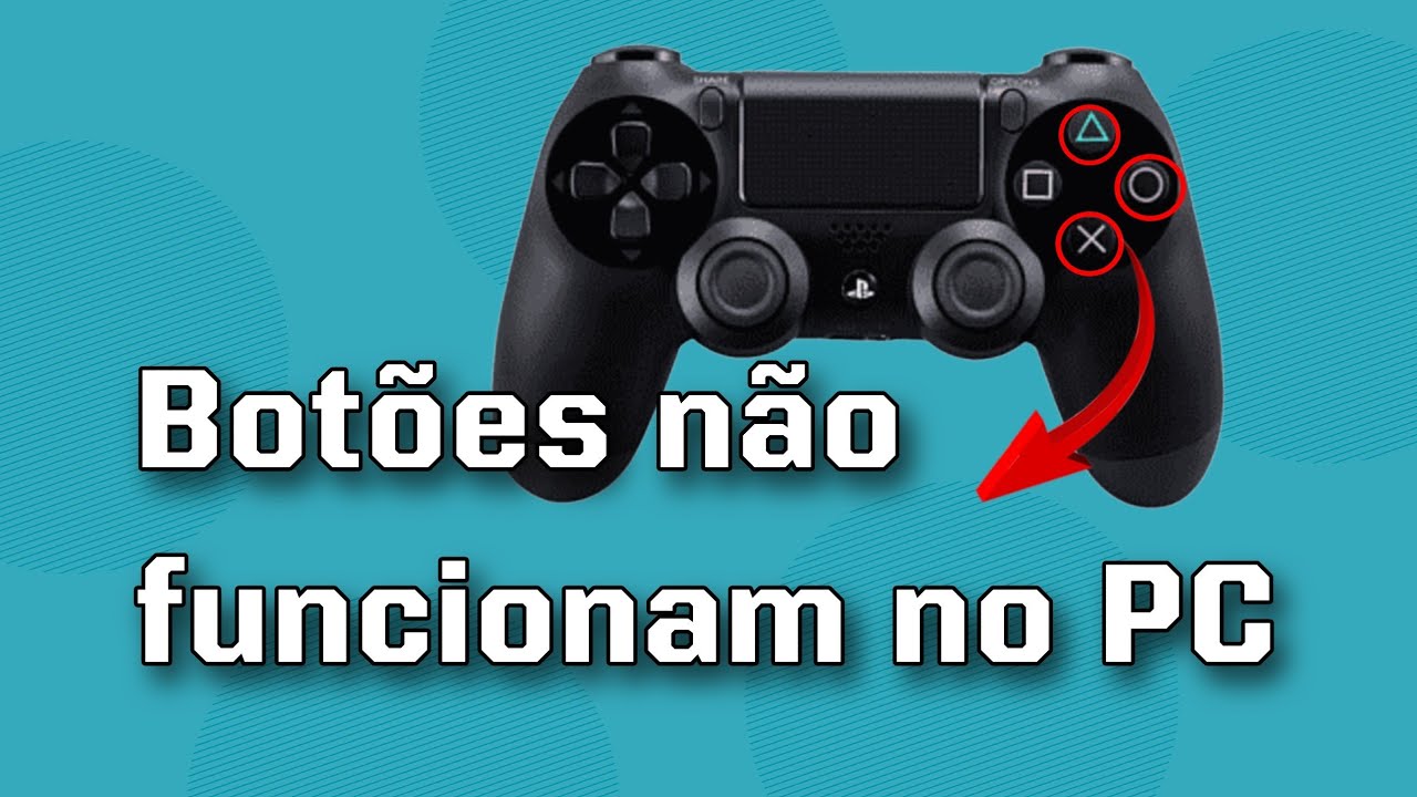 Controle do PS4 não funciona o X Triângulo e Círculo - YouTube