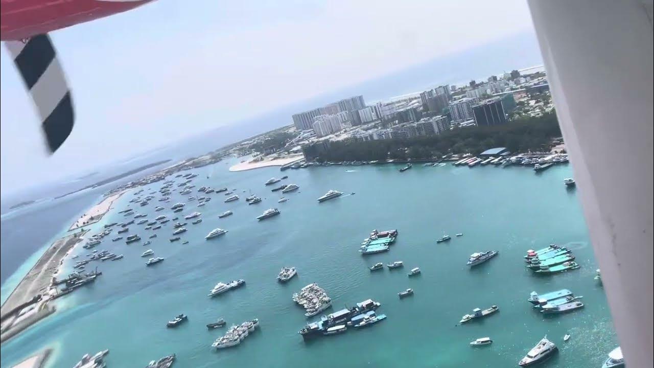 #seaplane #takeoff from TMA, seaplane view of #hulhumale #male #maldives@SLAmbienceSurrounding ...