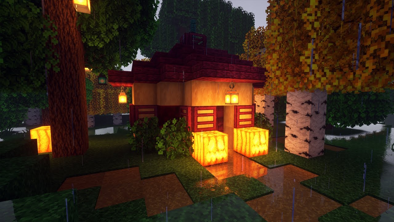 Minecraft Tutorial | How to Build a Witch Hut | Portion Brewing House ...