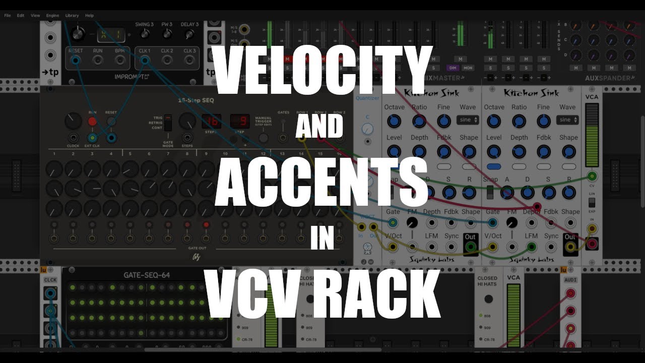 How to add Velocity and Accents in VCV Rack - YouTube