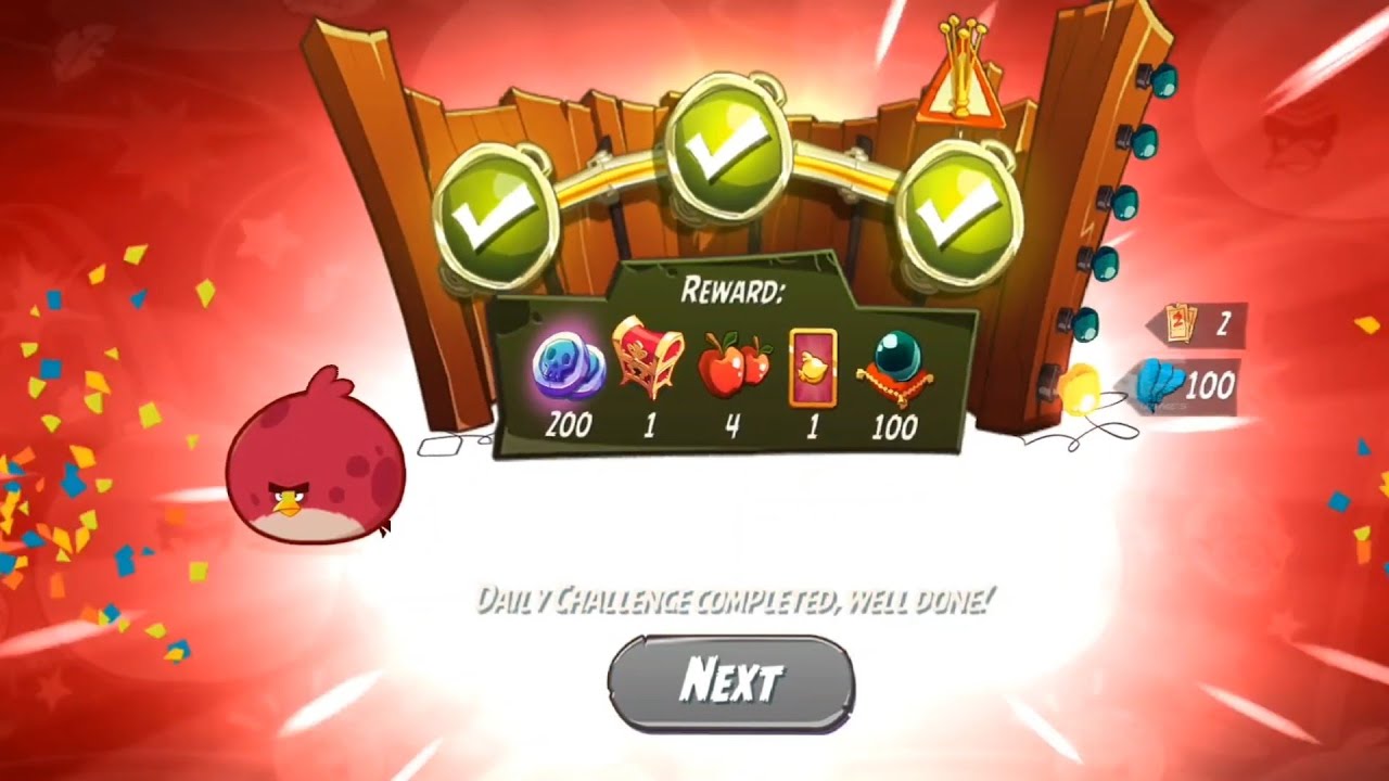 Angry Birds 2 Daily Challenge Today Terence Trail @sgsupergames8469 ...