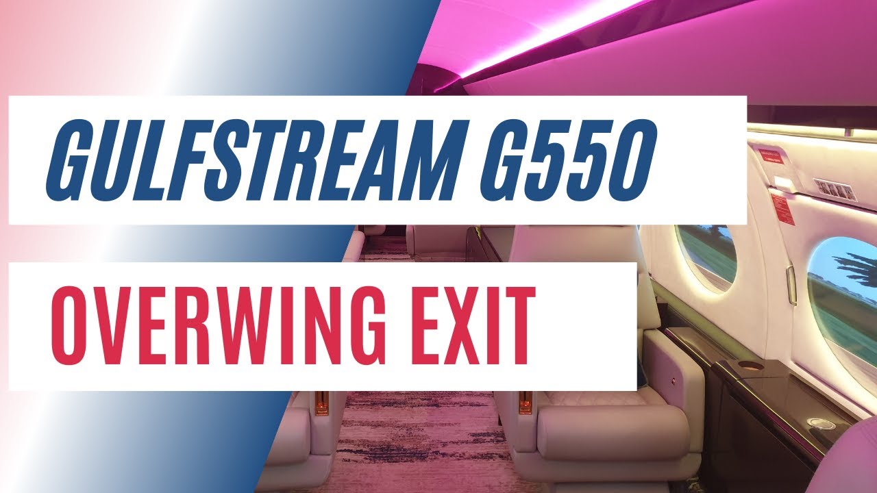 G550 Overwing emergency exit at Dynamic Advanced Training - YouTube