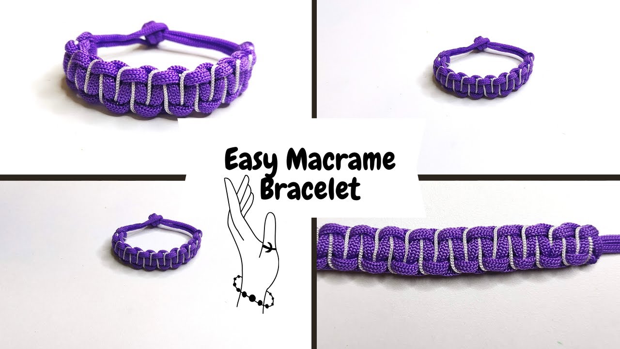 DIY Macrame Bracelet | Easy Tutorial for Beginners - YouTube