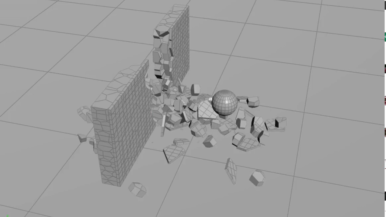 Houdini - Wall Destruction simulation - YouTube