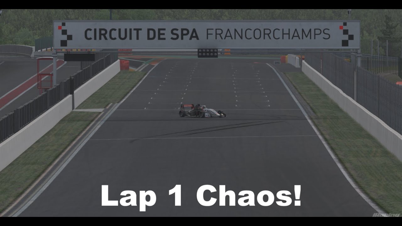 Lap 1 Chaos at Spa! (Super Formula Lights) - YouTube