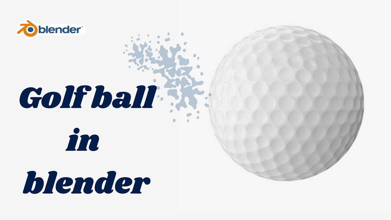 Basic blender modeling || golf ball in blender || 3d animation modeling ...