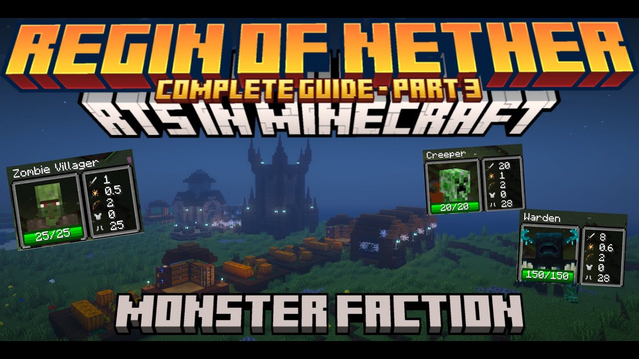 Regin of Nether RTS - Mod Guide Part 3 - Monster Faction - YouTube