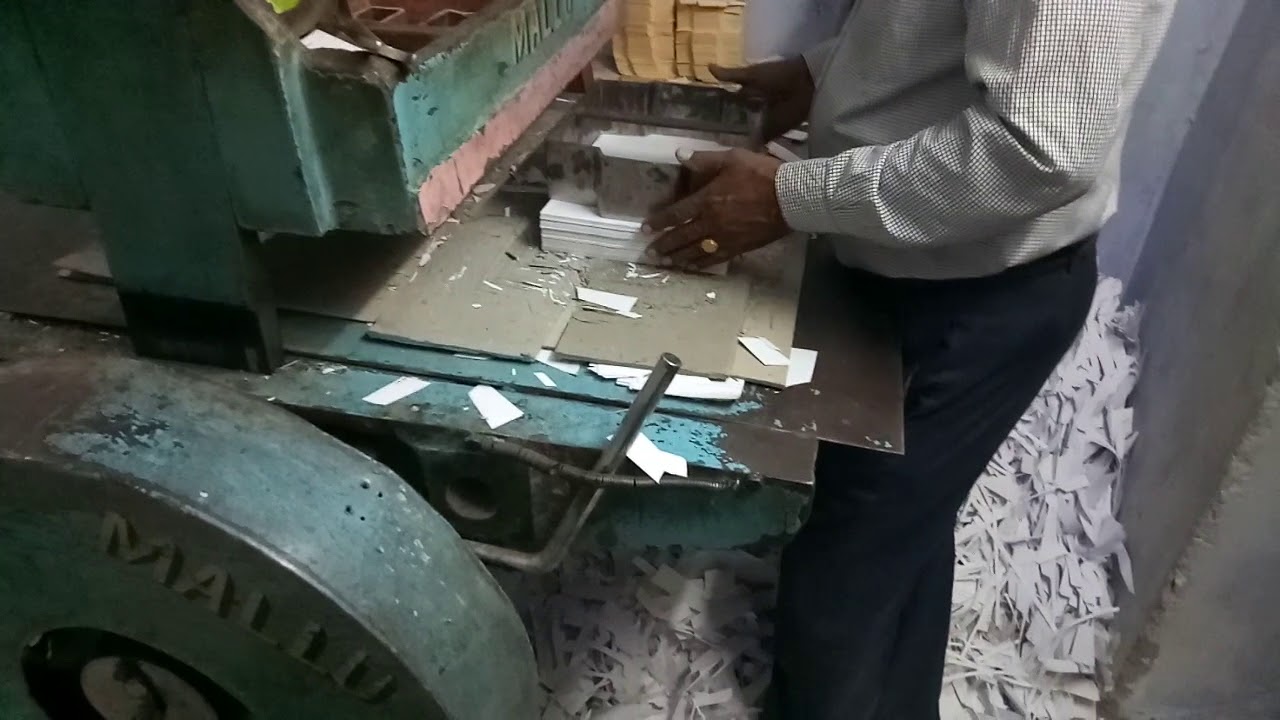 Manual envelope cutting with dai - YouTube