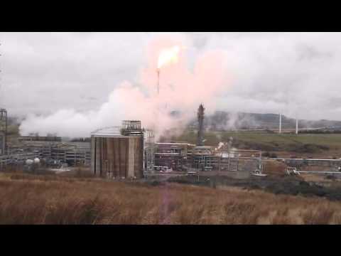 Fife Ethylene Plant flaring - YouTube