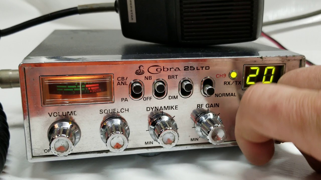 Cobra 25 Ltd power up test - YouTube