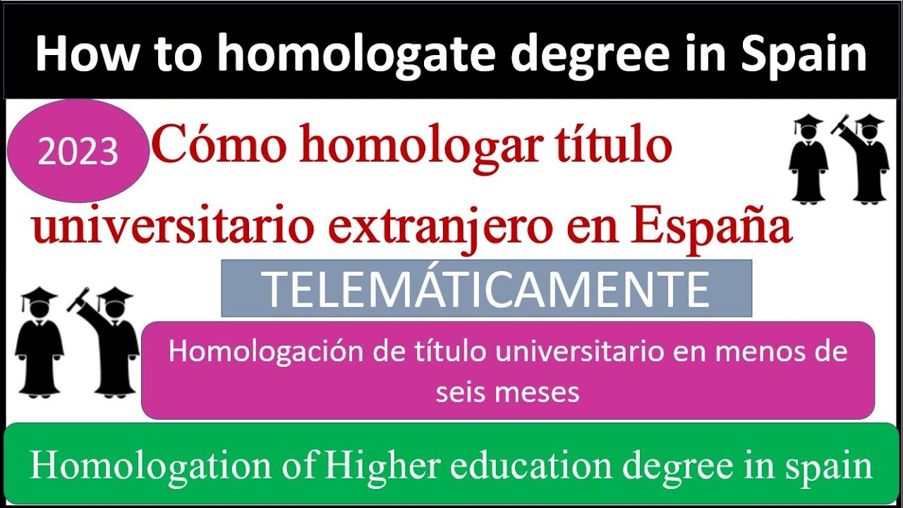 TUTORIAL CÓMO HOMOLOGAR TÍTULO UNIVERSITARIO EN ESPAÑA 2023 - YouTube