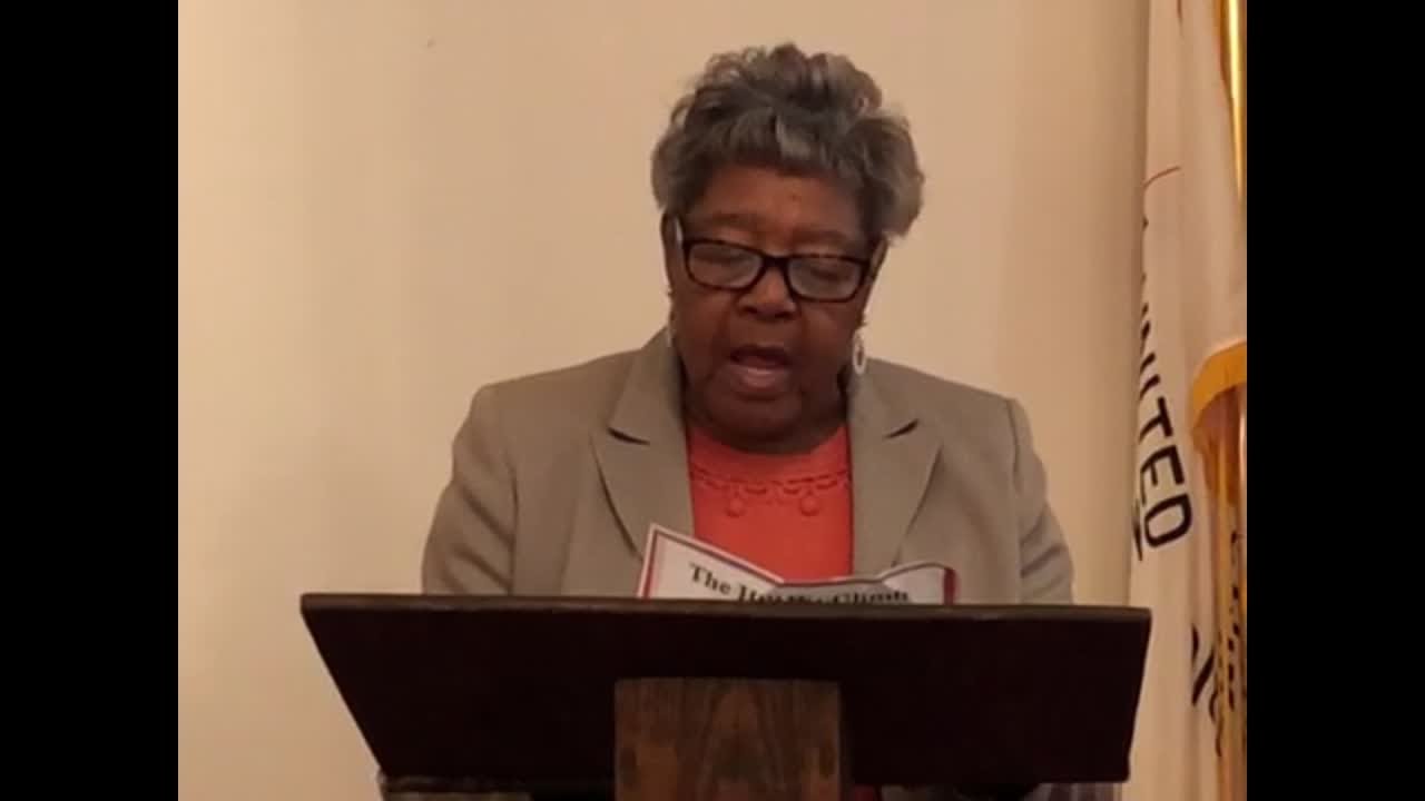 Betty Lynch reads poem at Martin Luther King Day service in Marion ...