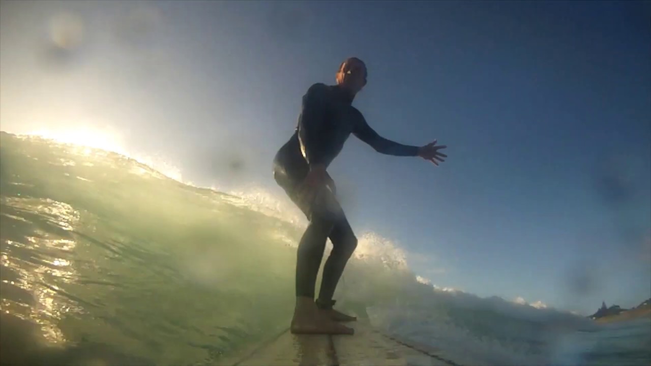 Jasons surfing progress, right hand waves - YouTube