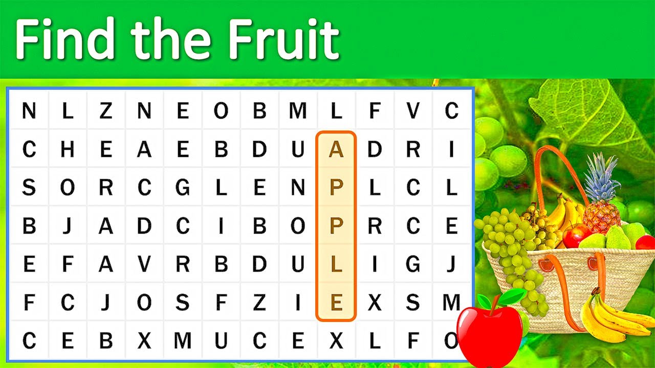 Can You find the Fruit | Fruit Puzzle | Freaky Riddles - YouTube