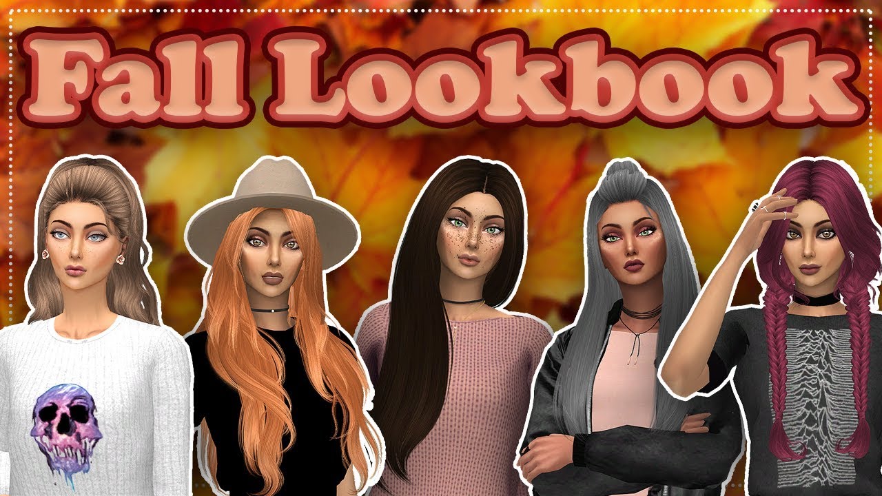 Fall Lookbook CAS The Sims 4 - YouTube