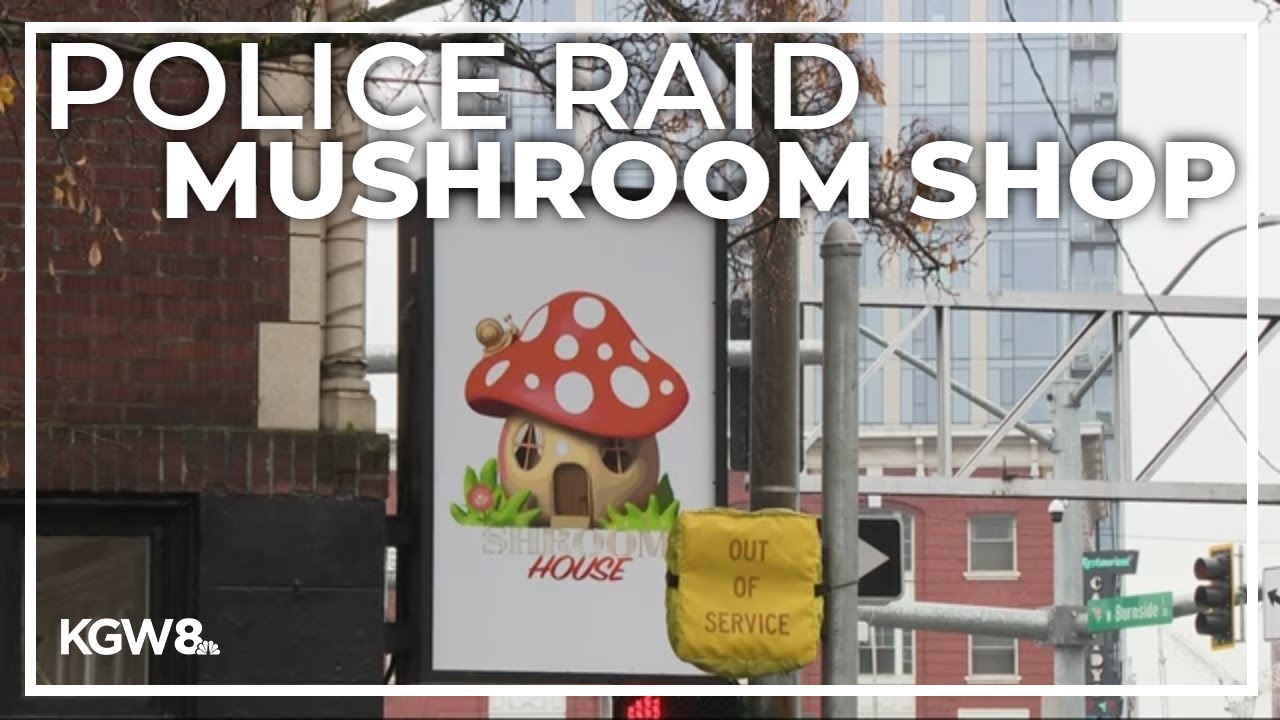Portland police raid Shroom House, make arrests, seize evidence - YouTube