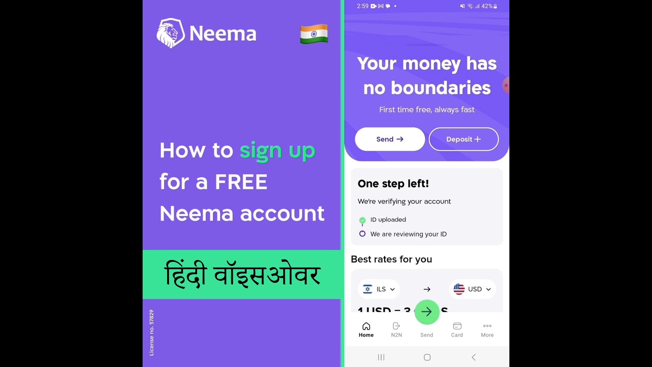 📣📣🇮🇳 𝗛𝗜𝗡𝗗𝗜 𝗩𝗢𝗜𝗖𝗘𝗢𝗩𝗘𝗥 🔊How to open your free Neema account! 🔊SOUND ON🔊 ...