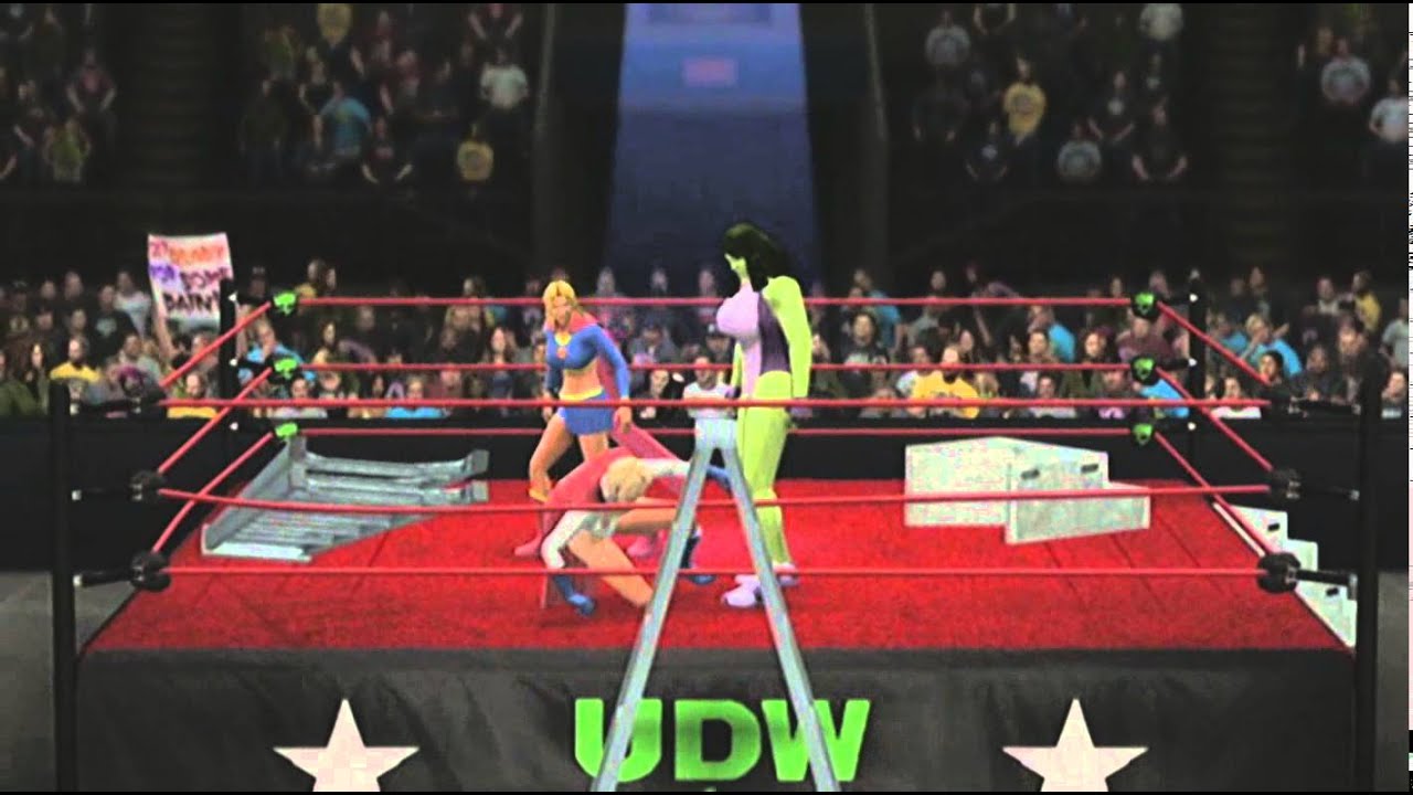 She-Hulk vs. Supergirl vs. Power Girl, Ladder Match (Request) - YouTube