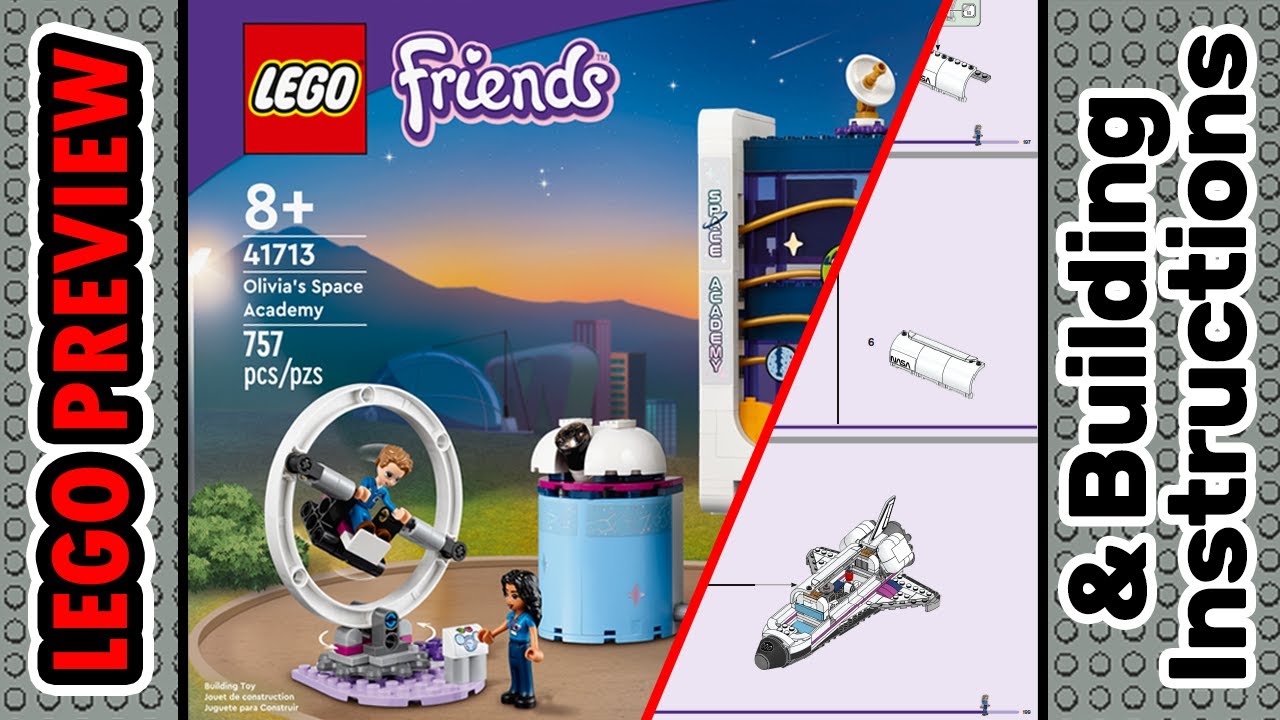 PREVIEW: 41713, LEGO FRIENDS, Olivia's Space Academy & Building ...