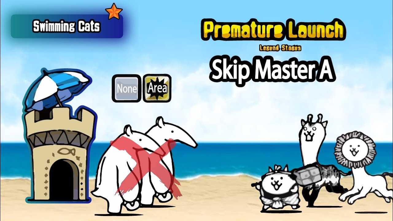 Premature Launch 1 Crown | Stories of Legend | The Battle Cats | Skip ...