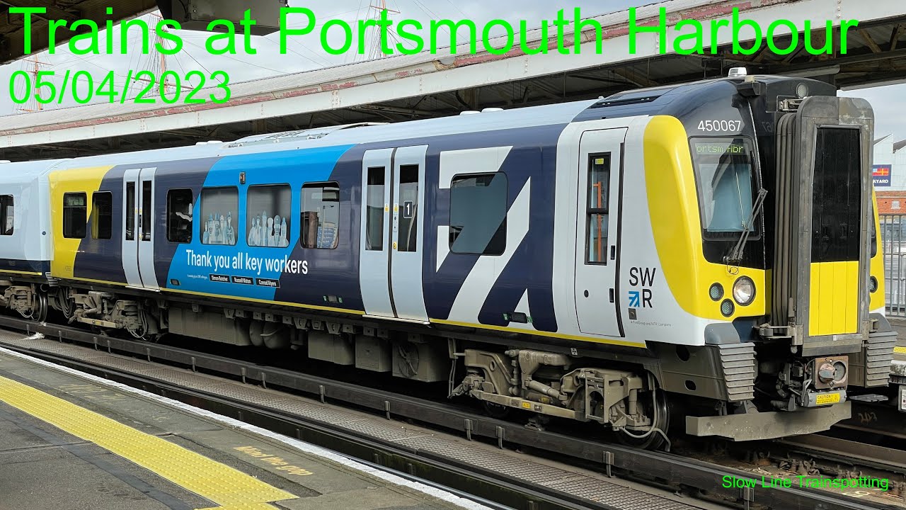 Trains at Portsmouth Harbour | 05/04/2023 - YouTube