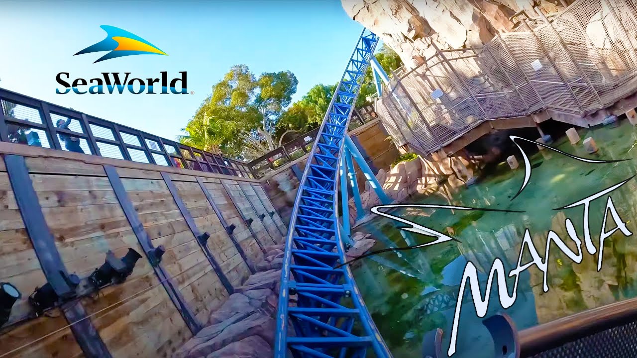 Manta On Ride 4K POV - Seaworld San Diego December 2022 - YouTube