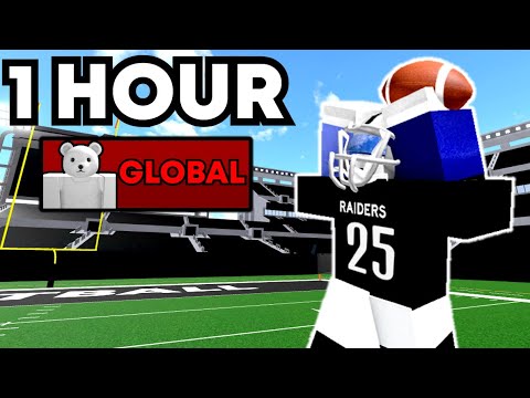 1 HOUR OF A GLOBAL WIDE RECEIVER! (FOOTBALL FUSION 2)