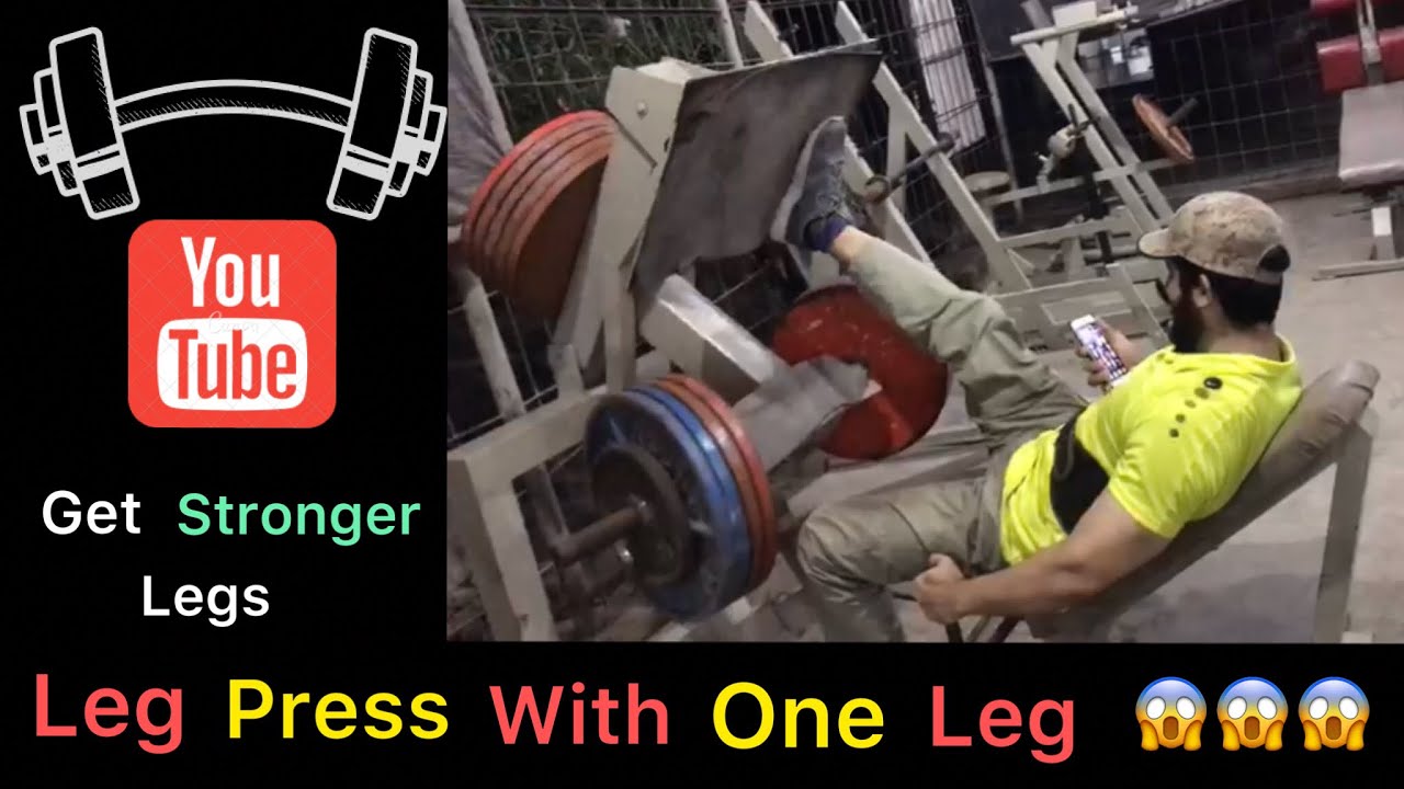 Leg press with one leg | legs blasting workout| for stronger legs ...