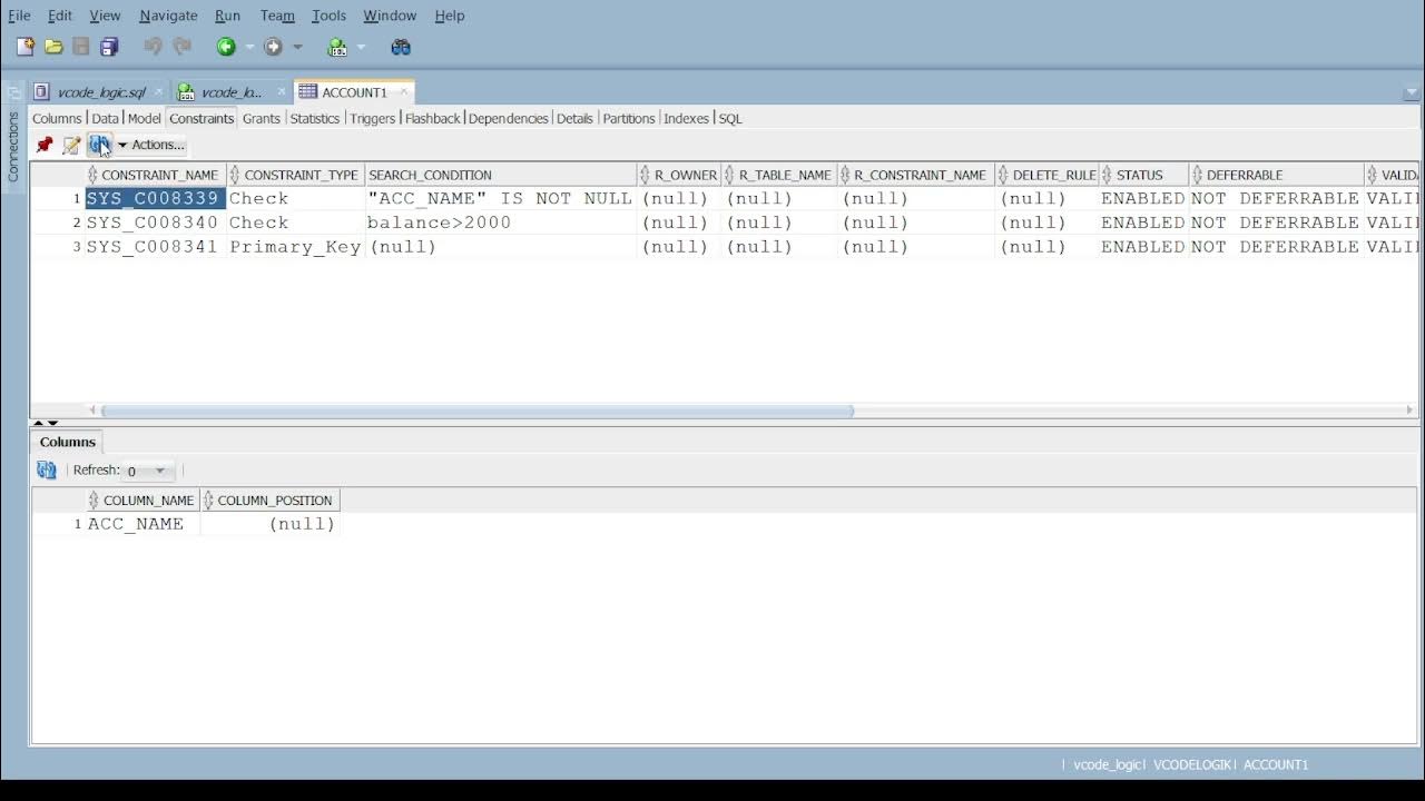 ADD , DROP and Modify constraint using alter command in oracle | Alter cmd in oracle for ...