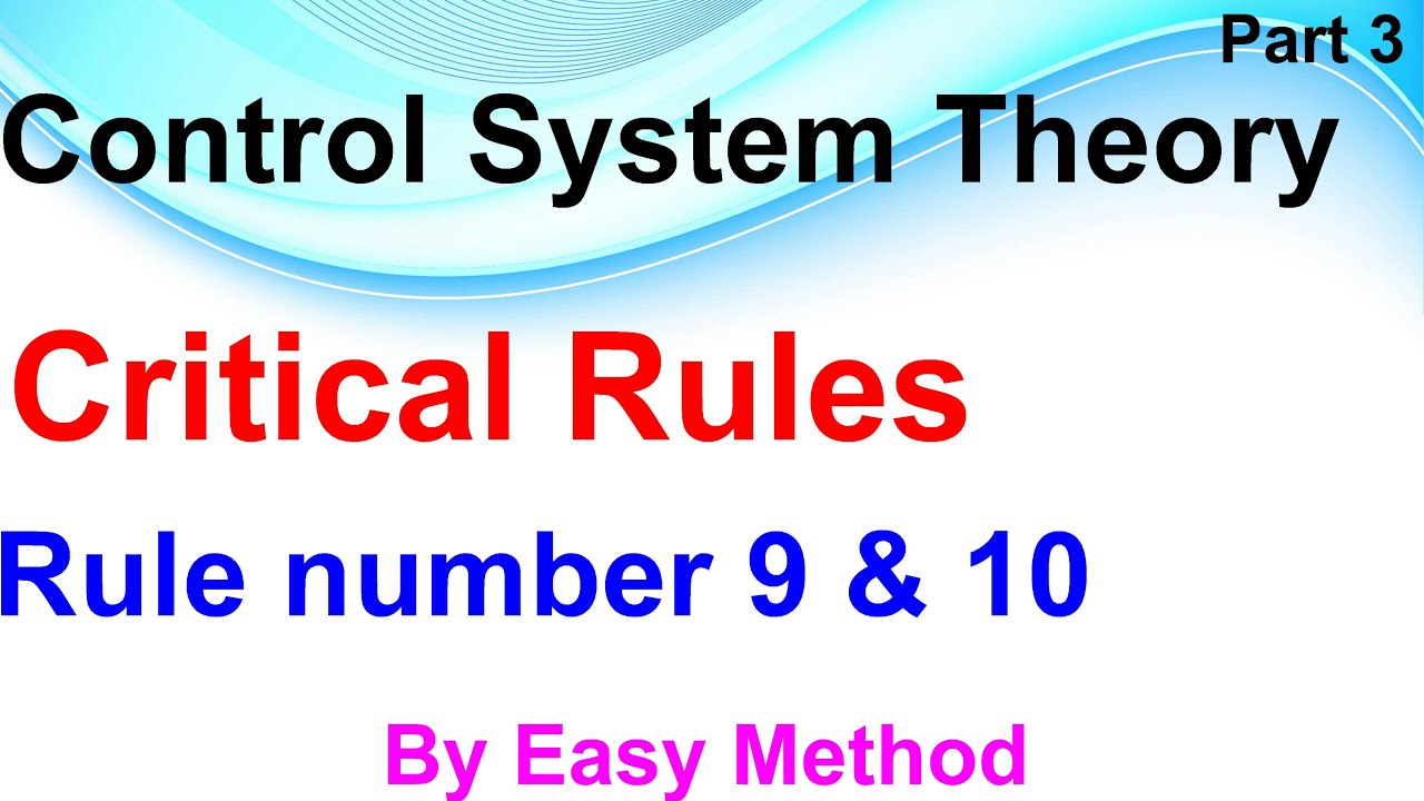 Block Diagram Reduction | Critical Rules |Rule 9 & 10|Part 3 - YouTube