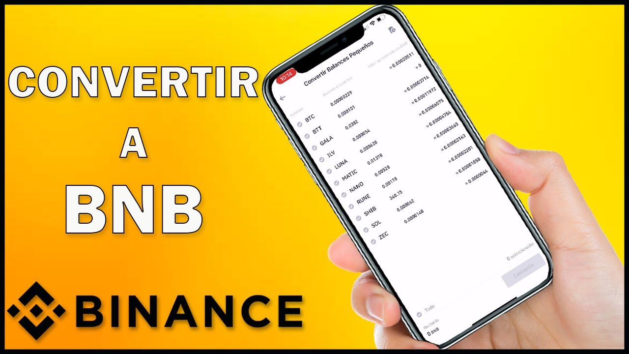 Cómo Convertir Balances Pequeños de Criptomonedas a BNB en Binance 🌟 ...