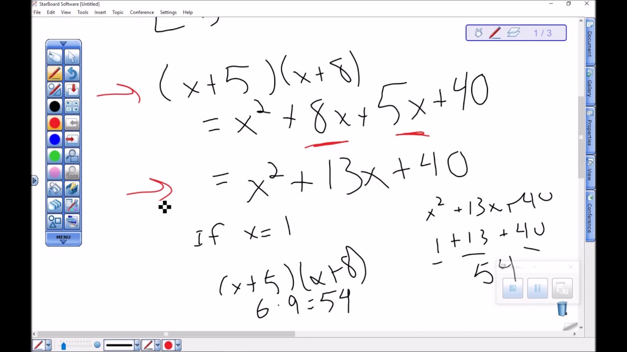 Multiplying Binomials Using FOIL YouTube Multiplying Binomials Using FOIL YouTube