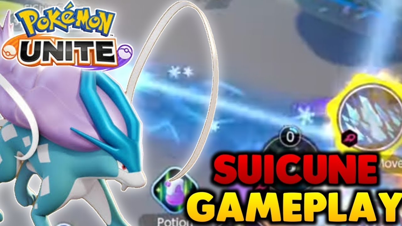 SUICUNE GAMEPLAY POKEMON UNITE - YouTube
